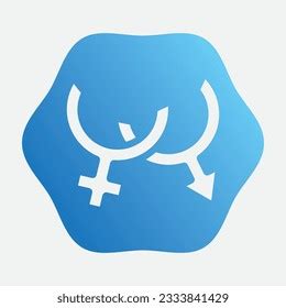 Diagonal Icon Logo Gender Symbol Stock Vector Royalty Free Shutterstock