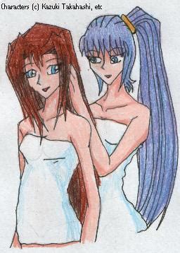 Miho X Shizuka Hair Dying By Samcybercat On Deviantart