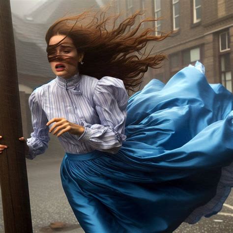 Windy Blue Satin Skirt In Storm And Blouse By Fumikagee On Deviantart