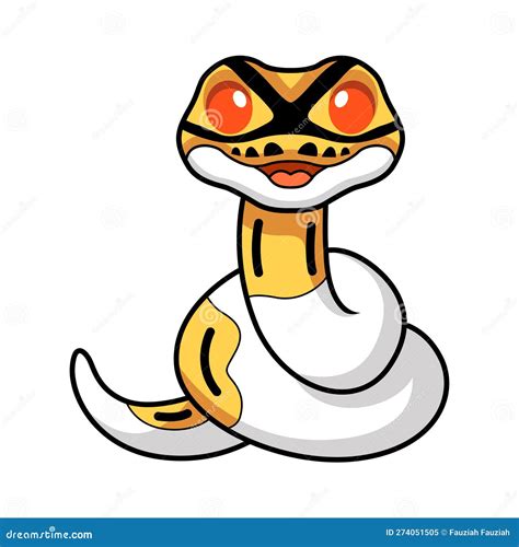 Cute Albino Sunfire Tiger Het Genetic Stripe Reticulated Python On Tree Branch Vector