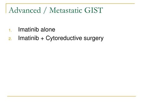 Ppt Current Management Of Gastrointestinal Stromal Tumor Gist