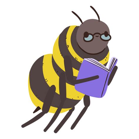 Bee Studying Character Png And Svg Design For T Shirts