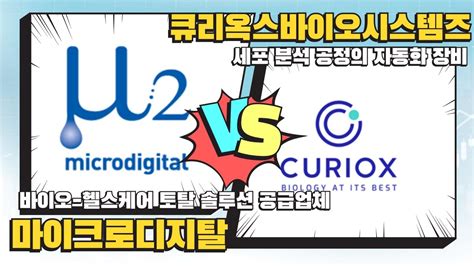 임상현 핫전략 오늘의 바이오 소부장 종목 분석 마이크로디지탈 Vs 큐리옥스바이오시스템즈│임상현 13시투자스쿨 바이오 헬스케어 세포 치료제 자동화장비
