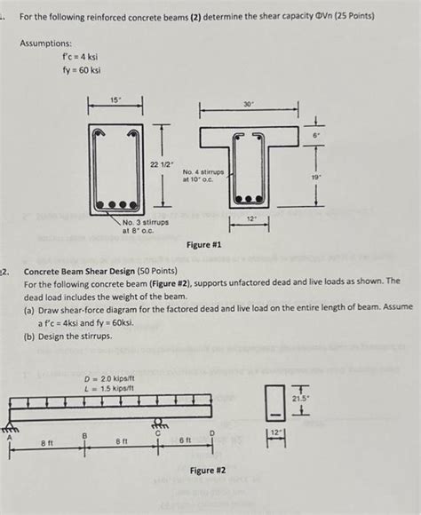 Solved For The Following Reinforced Concrete Beams 2