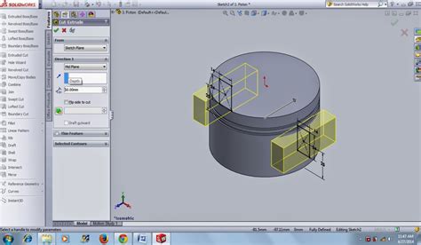 Piston Dimensions Solidworks