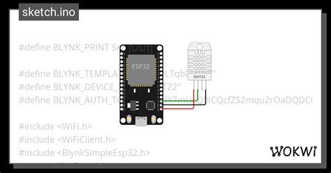 72 Monitoring Suhu Dengan Blynk Wokwi Esp32 Stm32 Arduino Simulator
