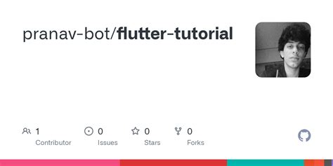 github pranav bot flutter tutorial
