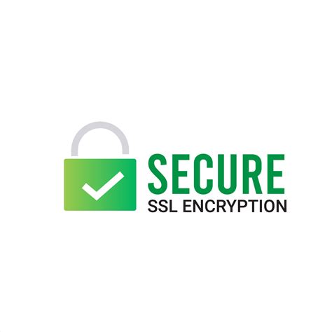 Secure Ssl Encryption Logo Secure Connection Icon Vector Illustration Ssl Certificate Icon