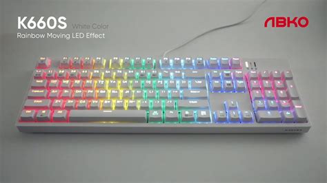 [abko] K660 카일광축 스페셜 레인보우 Moving Led모드 Youtube