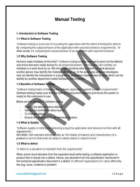 Manual Testing Guide Pdf Software Testing World Wide Web