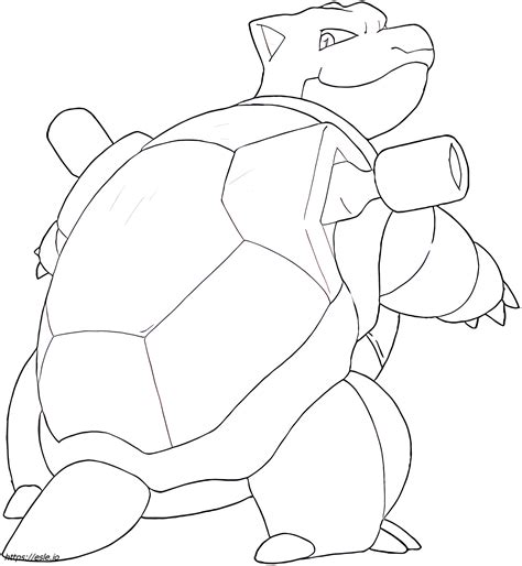 Blastoise Pokémon Mewarnai Gambar