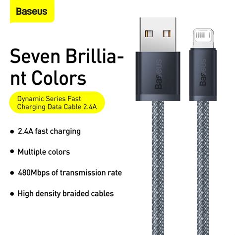 Baseus Cable Dynamic Series Fast Charging Data Usb To Lightning For Iphone X Xr X Xs Max