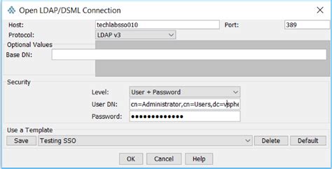Using Jxplorer To Connect To Vsphere Psc Server Electric Monk
