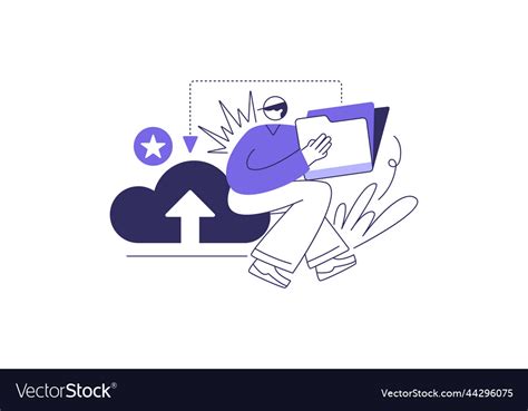 Business Cloud Computing Data Provision Royalty Free Vector