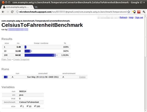 android simple benchmark testing with vogar stack overflow