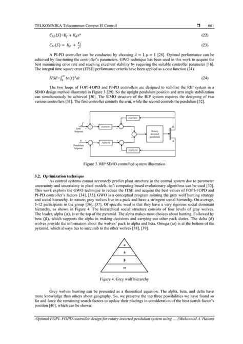 Optimal Fopi Fopd Controller Design For Rotary Inverted Pendulum System
