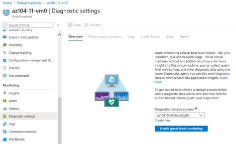 Lab11 Enable Guest Level Monitoring Not There On Diagnostic Settings · Issue 203