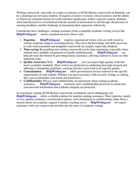 Gcse History Coursework Dunkirk Pdf Conflicts Military