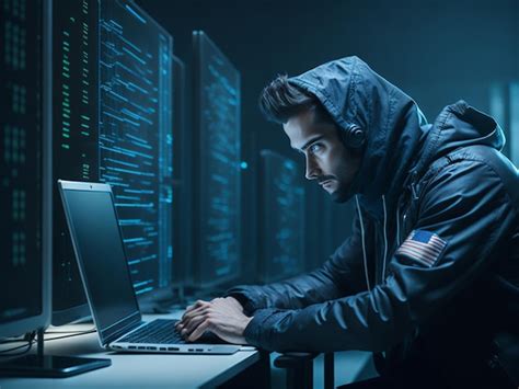 Premium Ai Image Cyber Security Hacker