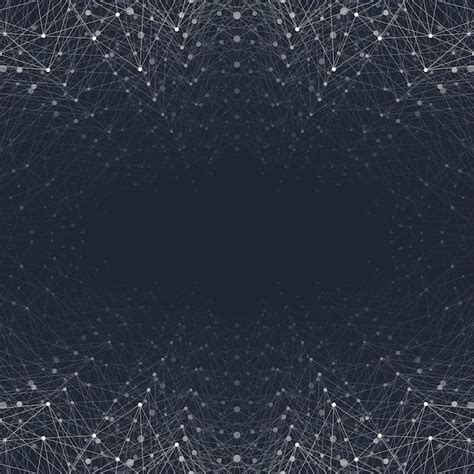 Premium Vector Geometric Graphic Background Molecule And Communication Connected Lines With