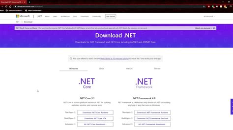 Install Net Core 3 1 Sdk Youtube
