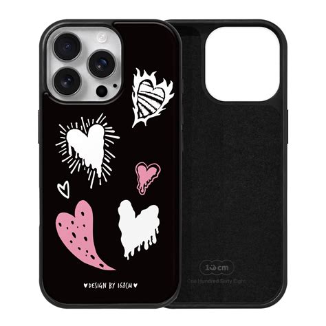 168cm케이스 스웨이드 빈티지 하트 핑크 맥세이프 마그네틱 하드 케이스 아이폰 스웨이드 변색방지 커플 우정템 젤리 생일 선물 봄 가을 겨울 크리스마스 연말 14