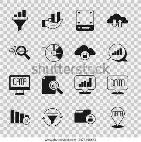 Set Data Analysis Pie Chart Infographic Stock Vector Royalty Free 2474458661 Shutterstock