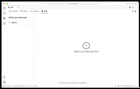 Data Filesfolders View Front Matter
