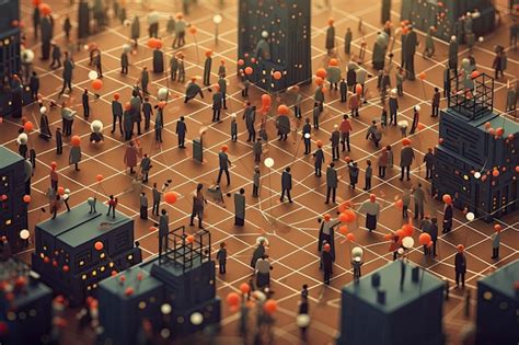 Premium Ai Image People Networking Technology