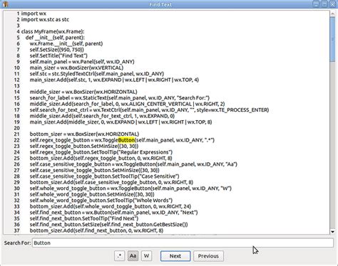 Let User Search Read Only Text Control Wxpython Users Discuss Wxpython