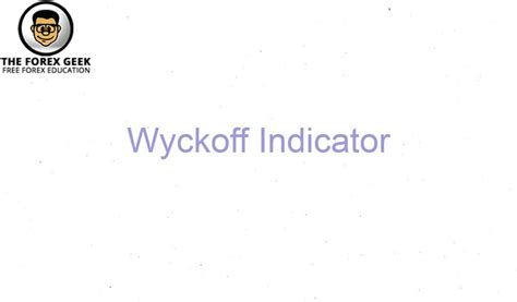 Wyckoff Indicator The Forex Geek