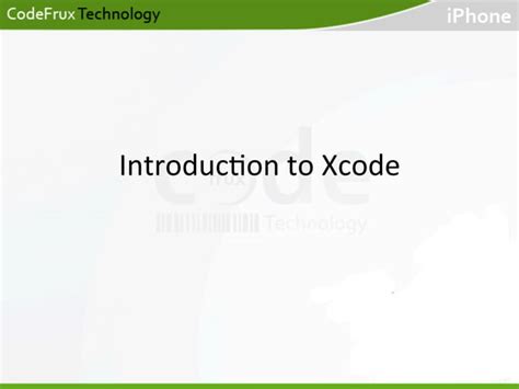 Introduction To Xcode Pdf Operating Systems Computer Software And Applications