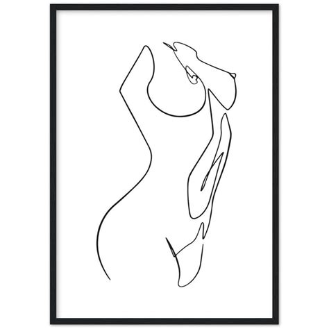 Minimalist Nude Art Minimalist Framed Art Nude Art Minimalist Artwork