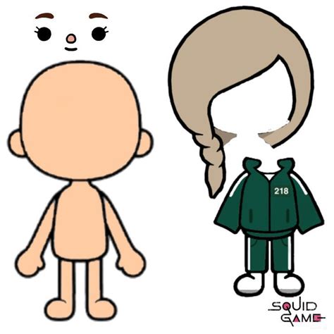 Sticker Set Printing Squid Game Cute Drawings Paper Dolls Sticker Set