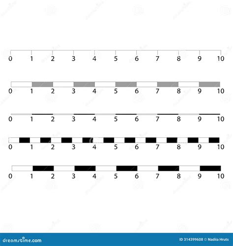 A Vector Map Scales Graphics To Measure Distances Stock Vector Illustration Of Tool Travel