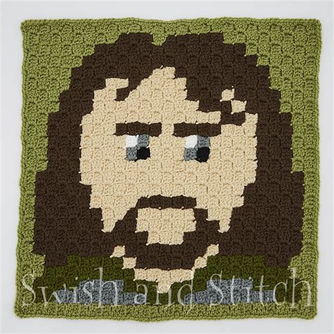 The Fellowship Of The Ring C2c Crochet Block Of The Month Afghan Swish And Stitch