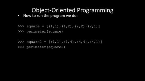 Python Migrating From Procedural To Object Oriented Programming Ppt
