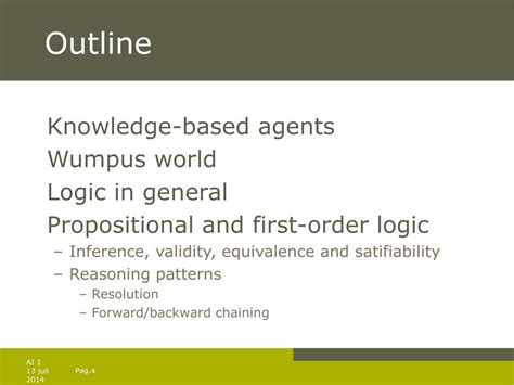 Ppt Artificial Intelligence Logic Agents Powerpoint Presentation