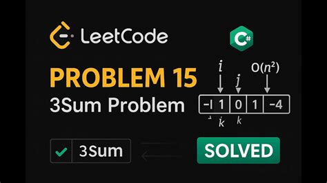 Leetcode 15 3sum C Solution Two Pointer Technique Youtube