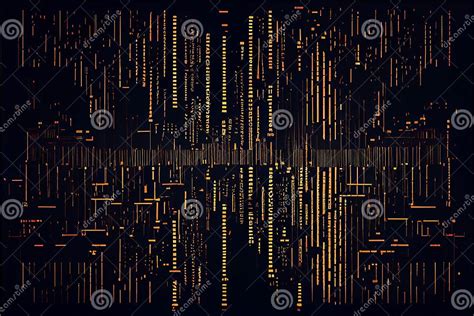 Scientific Technology Data Binary Code Network Conveying Connectivity Stock Illustration