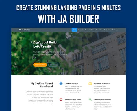 Joomla Page Builder Create Stunning Landing Page In 5 Minutes Joomlart