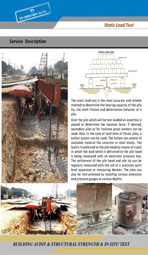 Static Load Test Ten Consultants Co Ltd