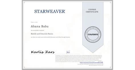 ahana babu on linkedin completion certificate for matlab and simulink basics