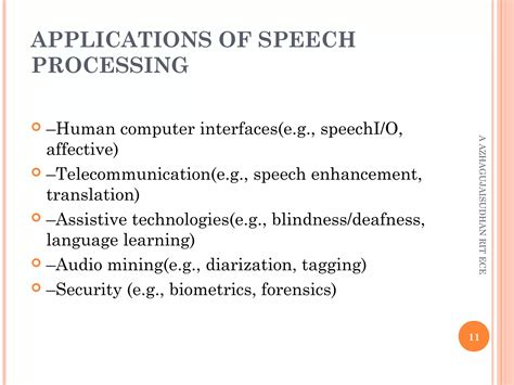 Unit 1 Speech Processing Ppt Digital Audio Computer Software And Applications
