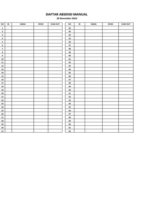 Absensi Scan Manual Pdf