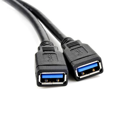 2 Ports USB 3 0 Female To Internal HUB Motherboard Female Cable