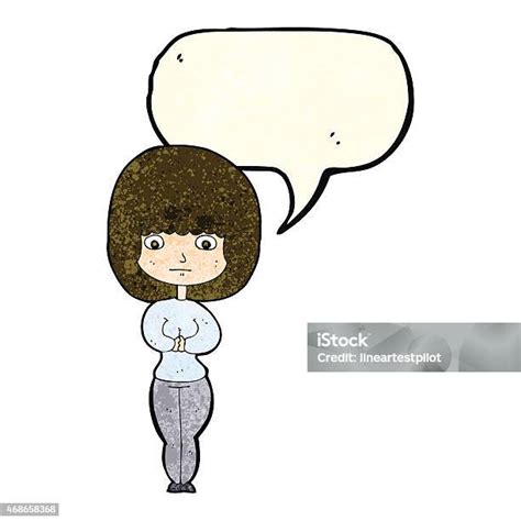 말풍선이 있는 부끄 말풍선을 가진 여자 2015년에 대한 스톡 벡터 아트 및 기타 이미지 2015년 귀여운 그리기 Istock