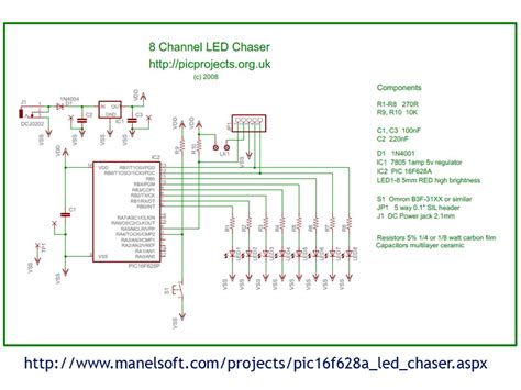 Pic16f628a Led Chaser