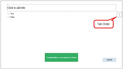 using tab order activepresenter 7