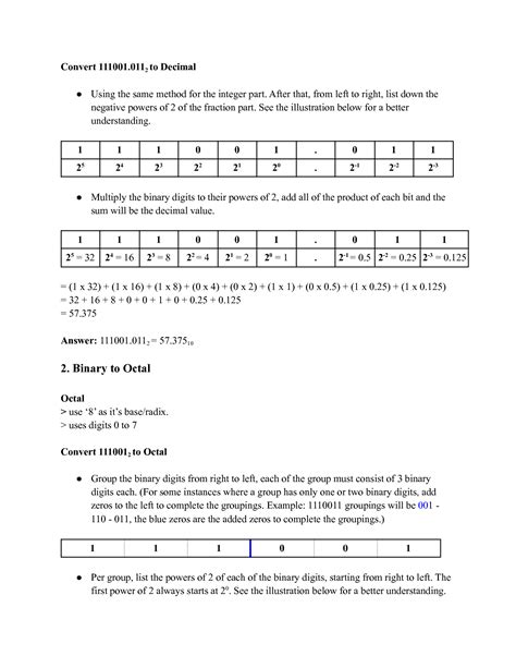 SOLUTION The Conversion Of The Number System Study Guide Studypool